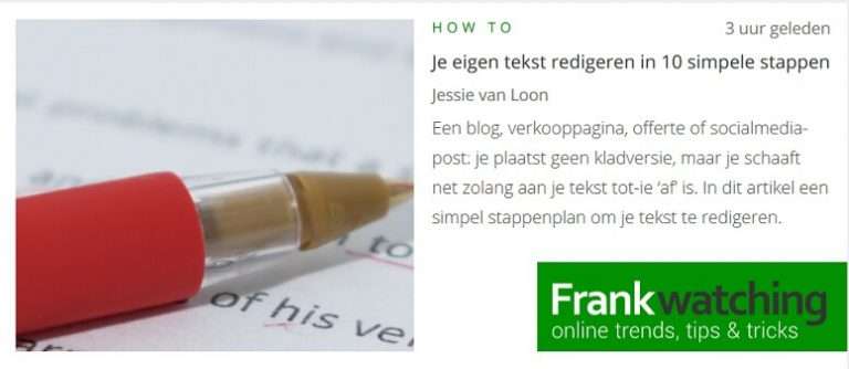Je tekst redigeren in 10 stappen [+ gratis download] | Jessie van Loon